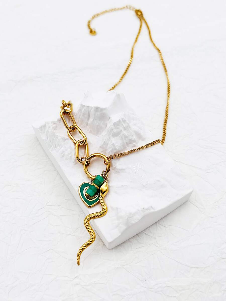 Snake Decor Necklace | SHEIN USA