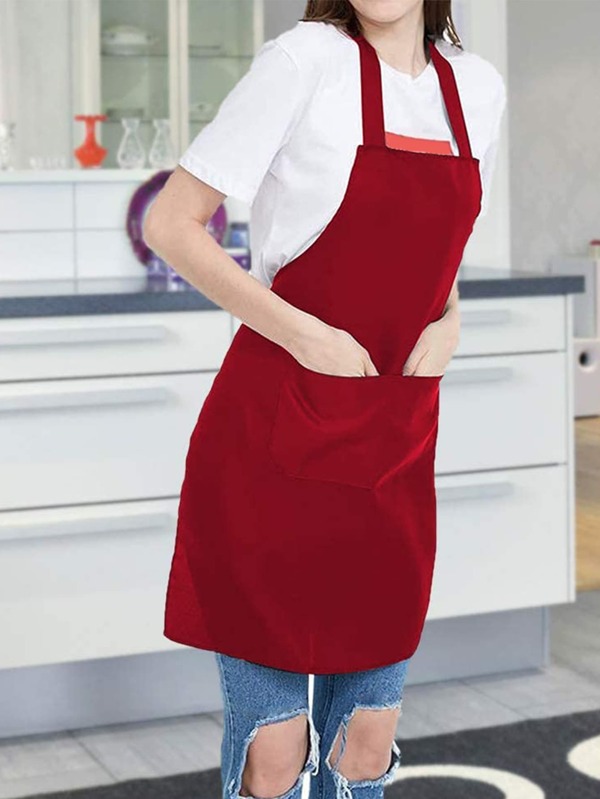 1pc Solid Color Apron | SHEIN USA