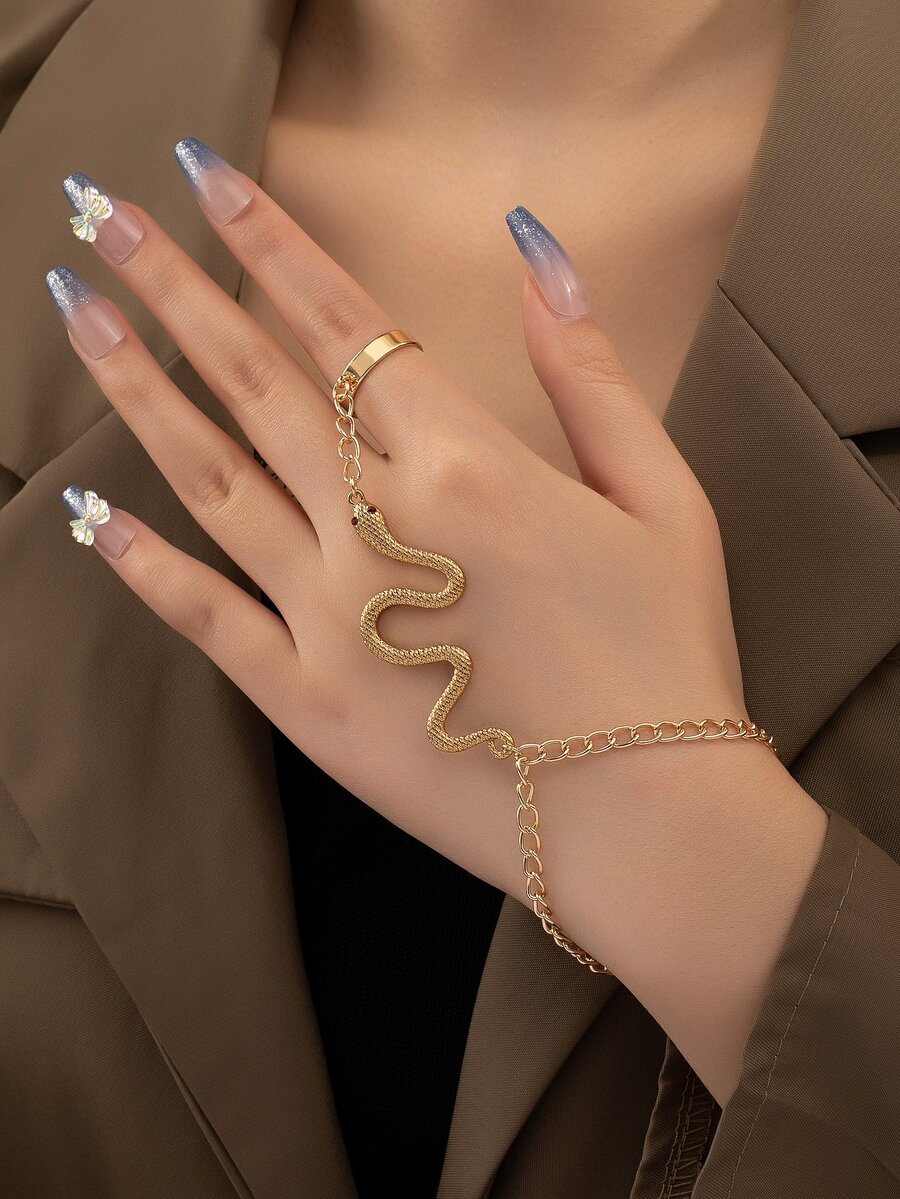 Snake Decor Mittens Bracelet | SHEIN USA