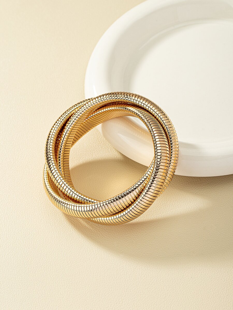 Twist Design Cuff Bangle | SHEIN USA