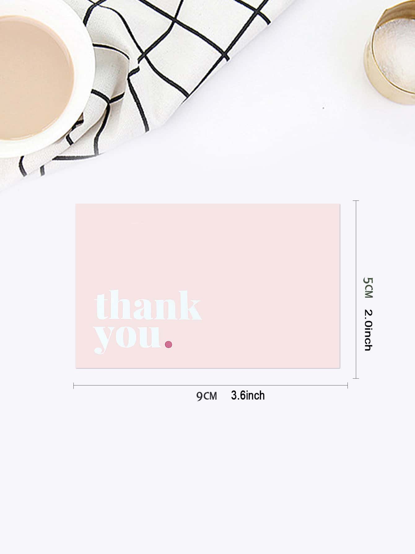 50pcs Slogan Graphic Thank You Card | SHEIN USA