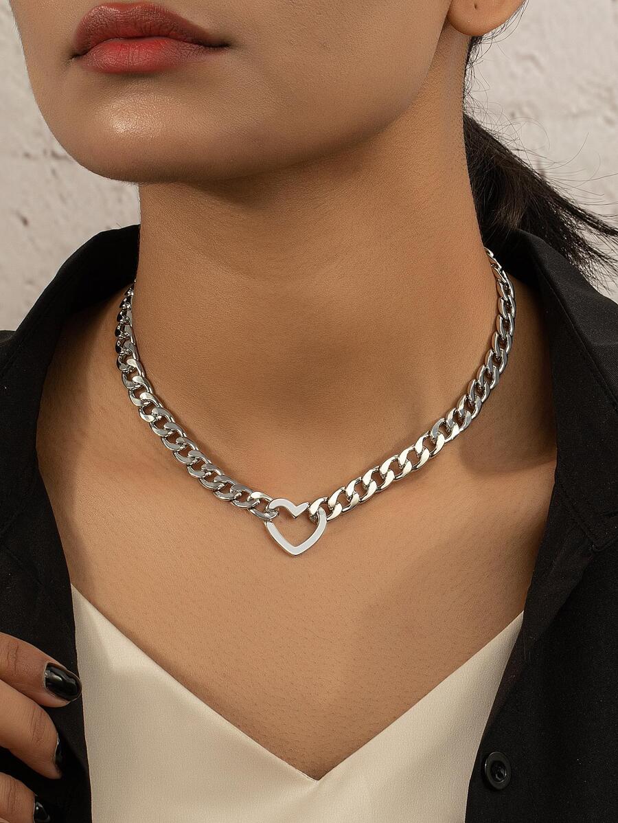 Heart Decor Chain Necklace | SHEIN USA