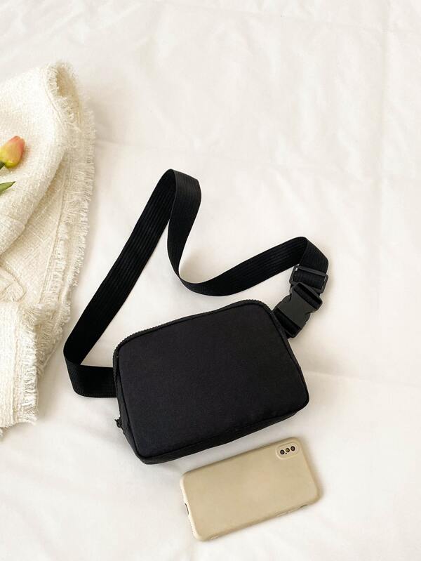 Minimalist Fanny Pack Outdoor Sports Belt Bag, Simple Nylon Chest Purse ...