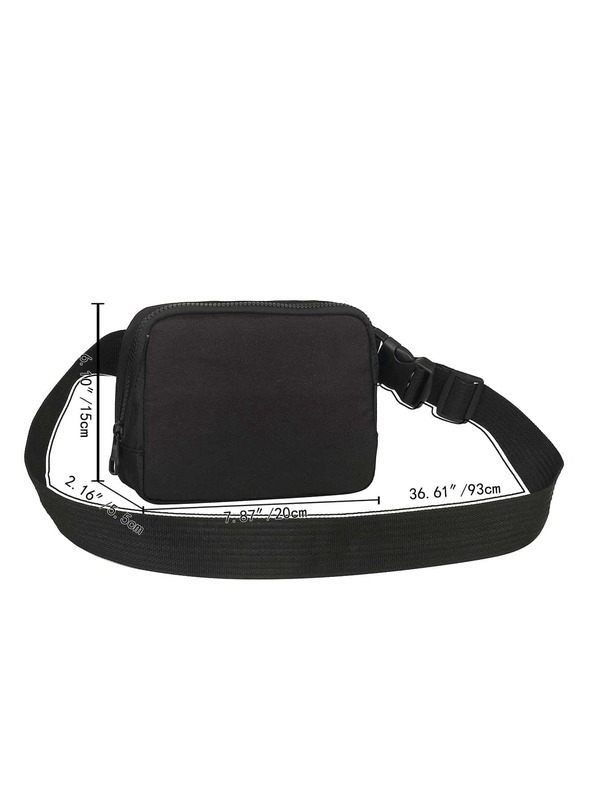 Minimalist Fanny Pack Outdoor Sports Belt Bag, Simple Nylon Chest Purse ...