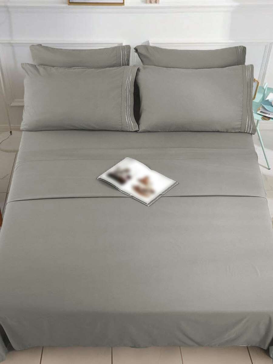 Solid Color Sheet Set Without Filler | SHEIN USA