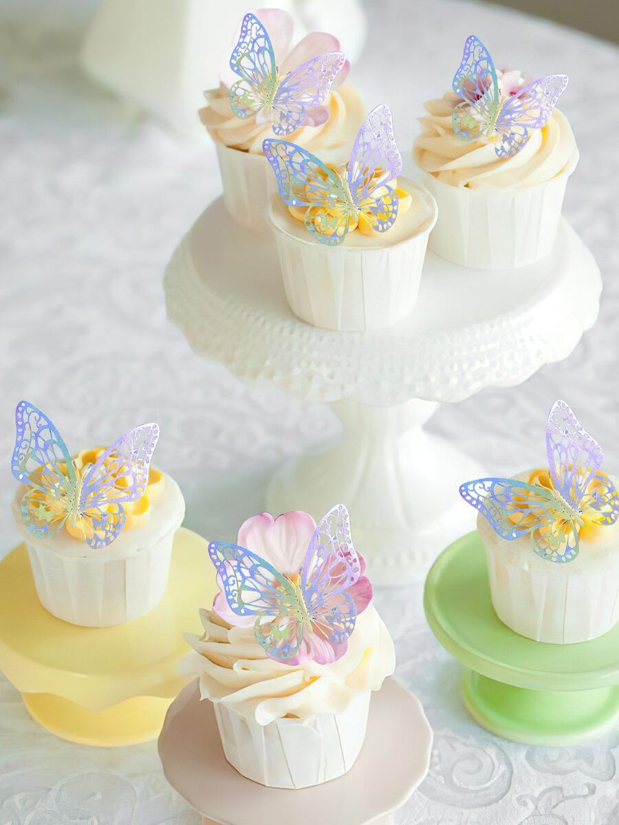 12pcs Butterfly Design Cake Topper | SHEIN USA