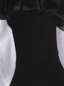 1pair Fashionable Princess Lace Trim Ankle Socks For Kids, Solid Color ...