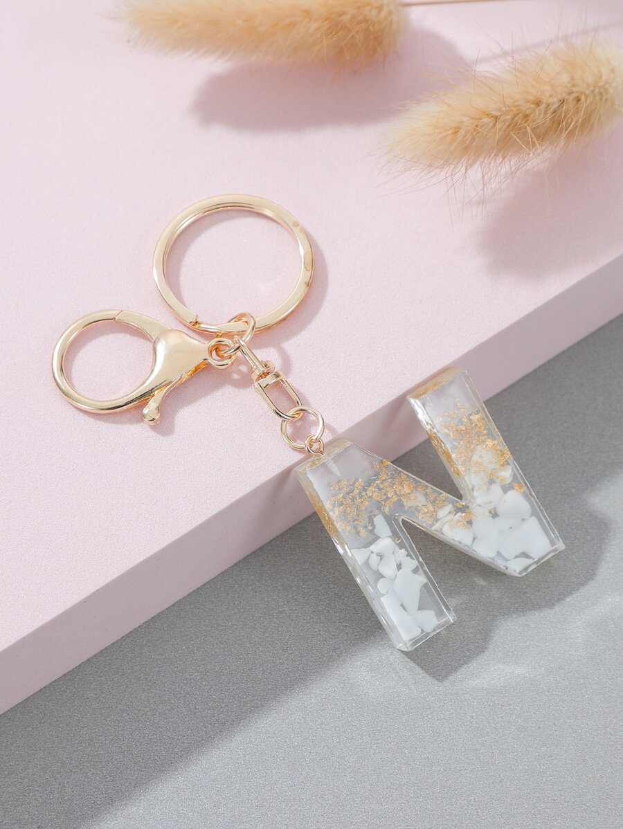 Letter Charm Keychain | SHEIN USA