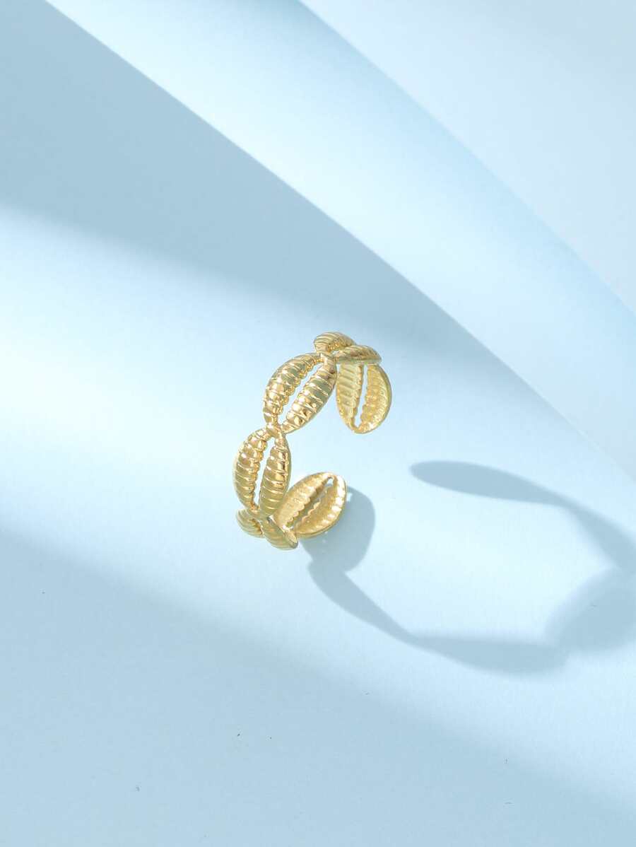 Shell Design Cuff Ring | SHEIN USA