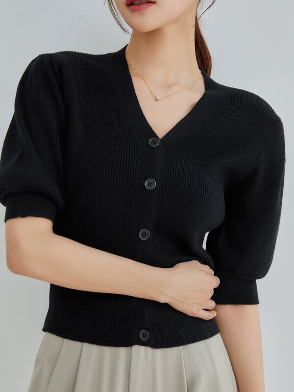 DAZY カーディガン ボタン オフショルダー | SHEIN JAPAN