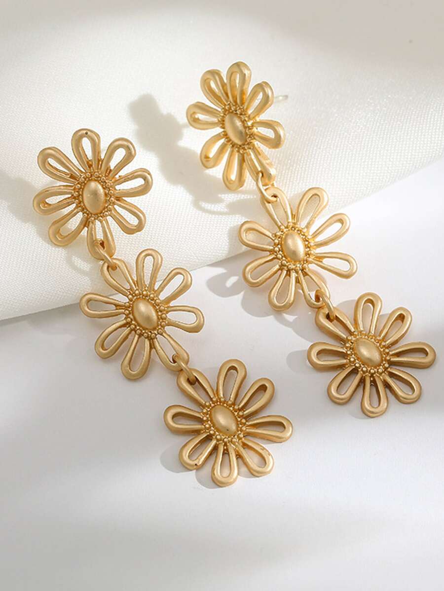 Flower Drop Earrings | SHEIN USA