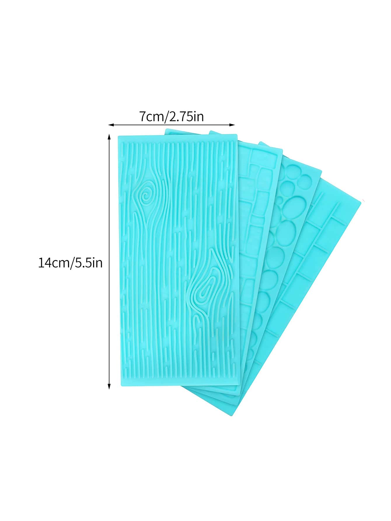 4pcs/set Plastic Stencil, Modern Green Cake Decorating Stencil For ...