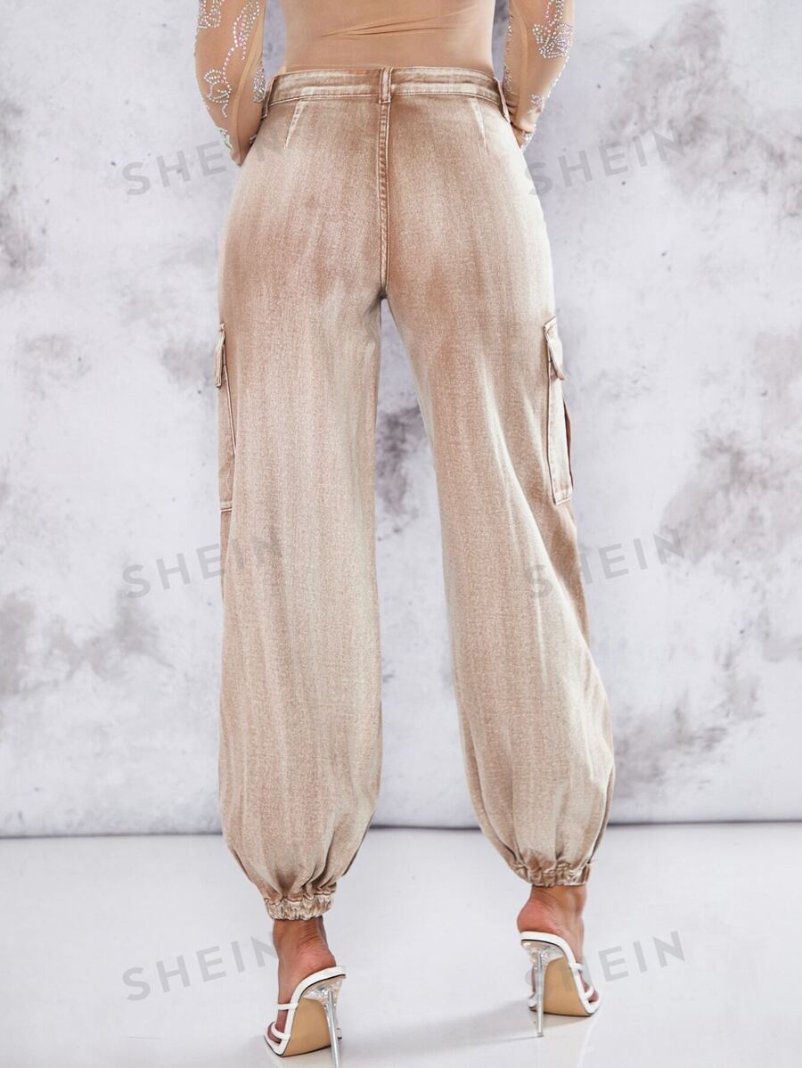 SHEIN BAE Flap Pocket Cargo Pants | SHEIN USA