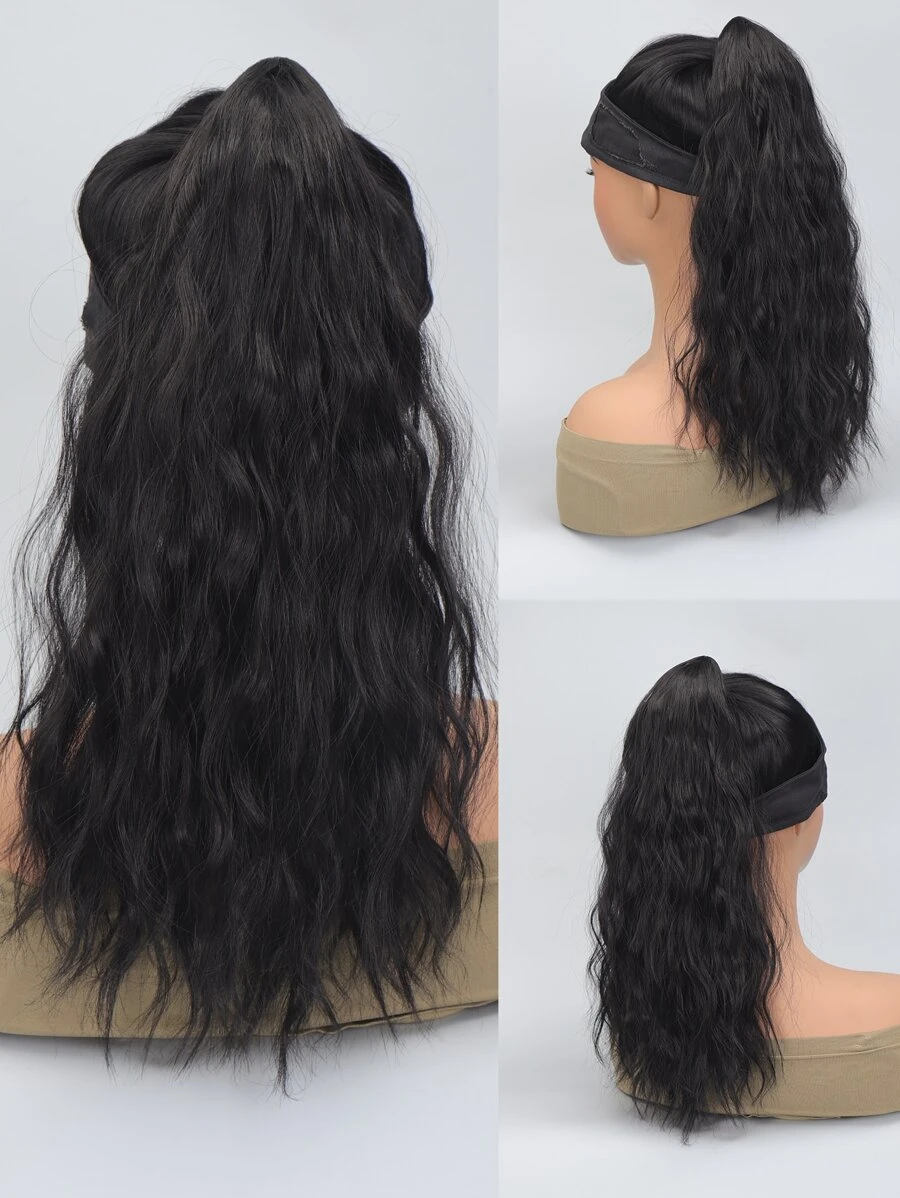 Medium Body Wave Ponytail Synthetic Hair Extension With Claw | SHEIN USA