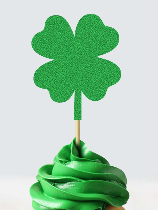 12 pièces Décoration de gâteau trèfle design | Mode en ligne | SHEIN FRANCE