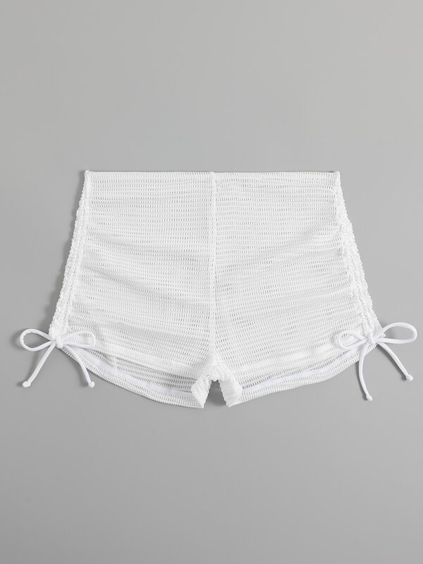 SHEIN Swim Vcay Drawstring Side Cover Up Shorts | SHEIN USA