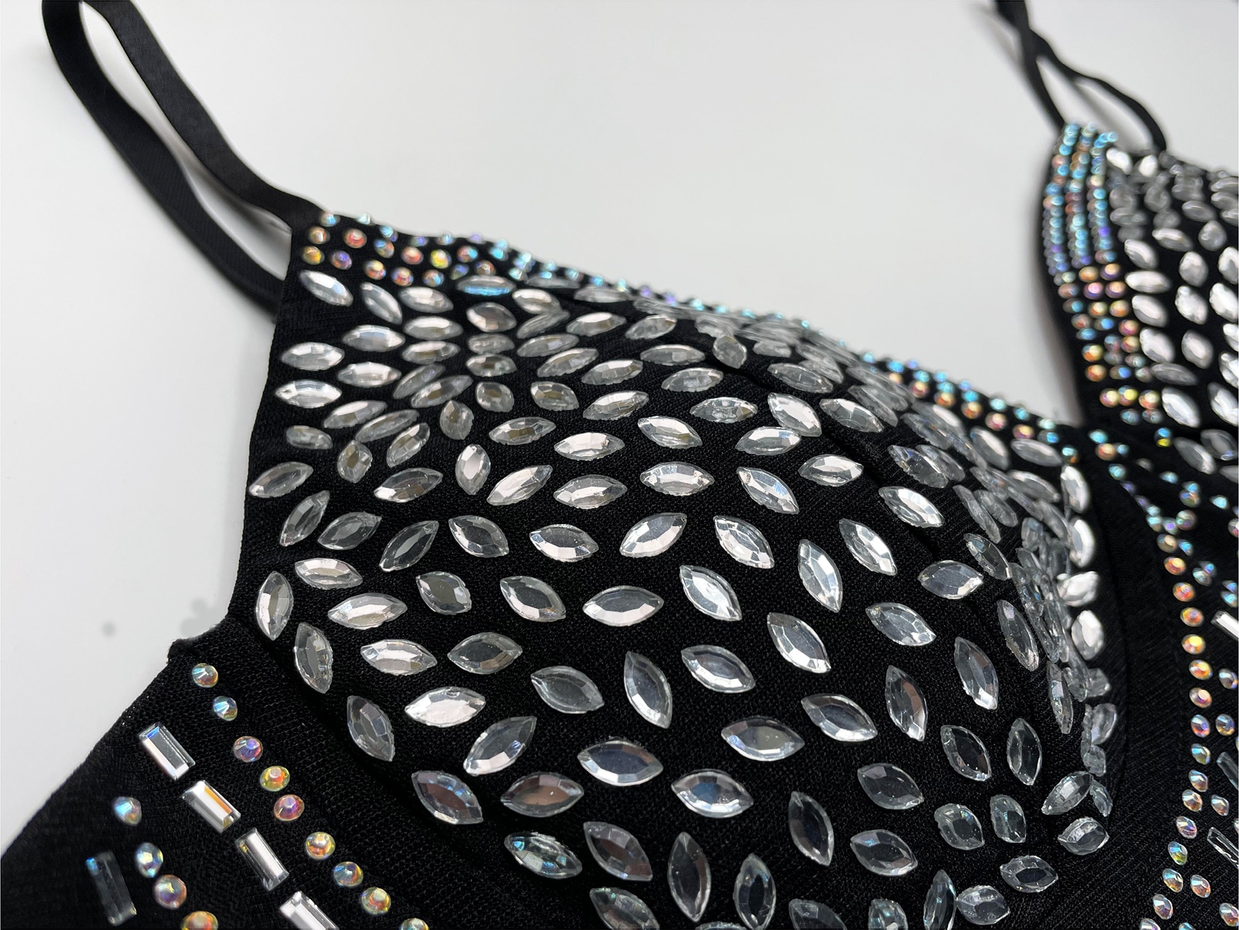 Giffniseti Contrast Rhinestone Bustier Formal Dress | SHEIN USA