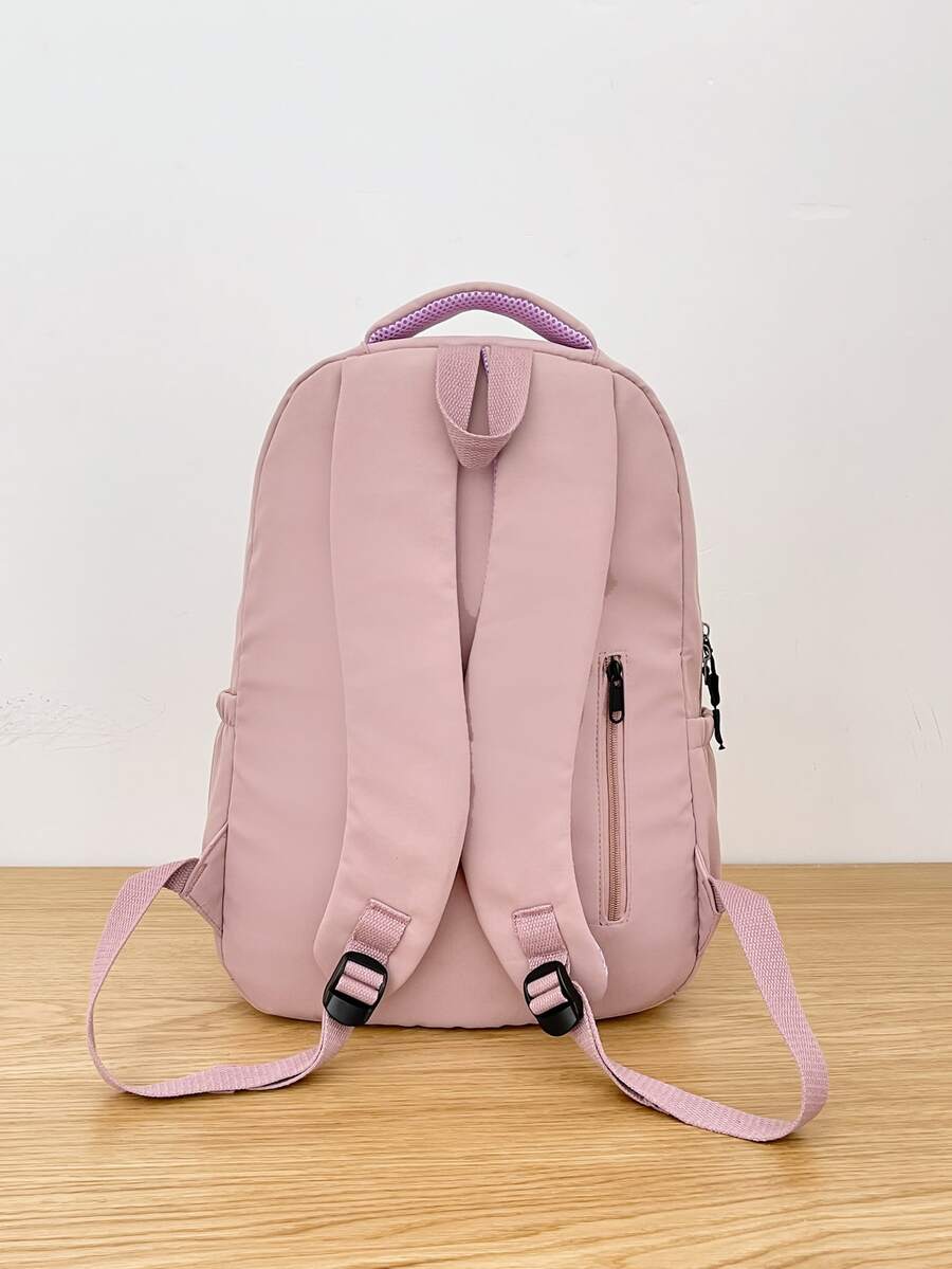 Letter Patch Decor Laptop Backpack | SHEIN UK