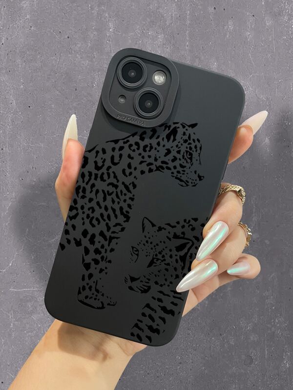 Leopard Print Phone Case Compatible With iPhone 15/15Pro/15Plus ...