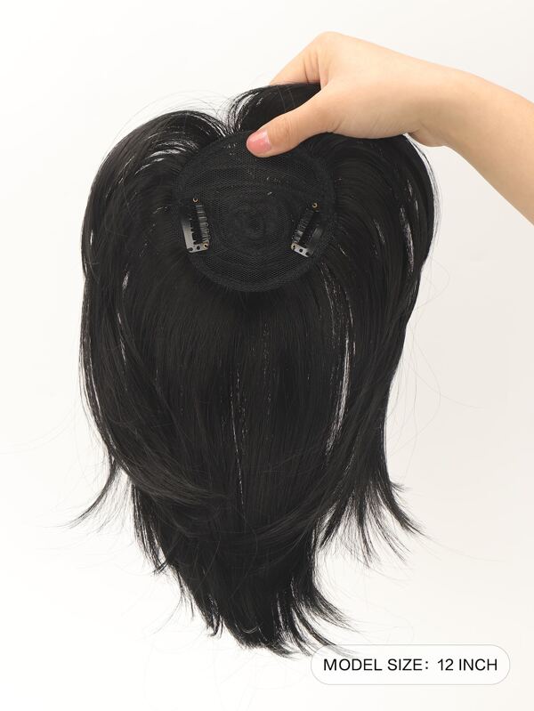 Short Straight Synthetic Hair Topper | SHEIN