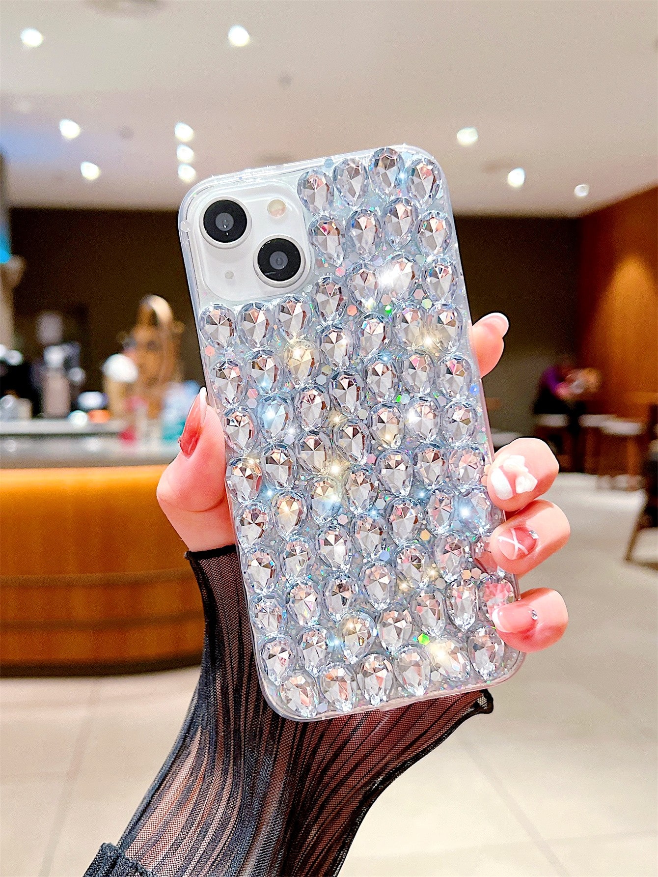 Rhinestone Decor Diamond Phone Case