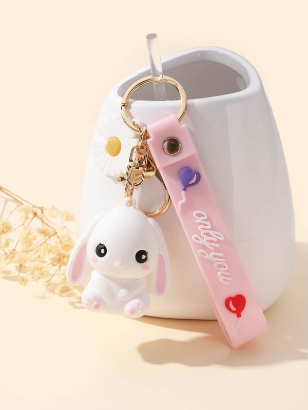 Rabbit Charm Keychain | SHEIN USA