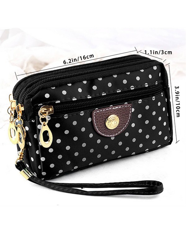 Polka Dot Pattern Long Wallet | SHEIN USA