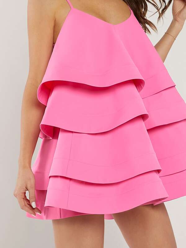 Katalyst Kouture Layered Exaggerated Ruffle Dress | SHEIN USA