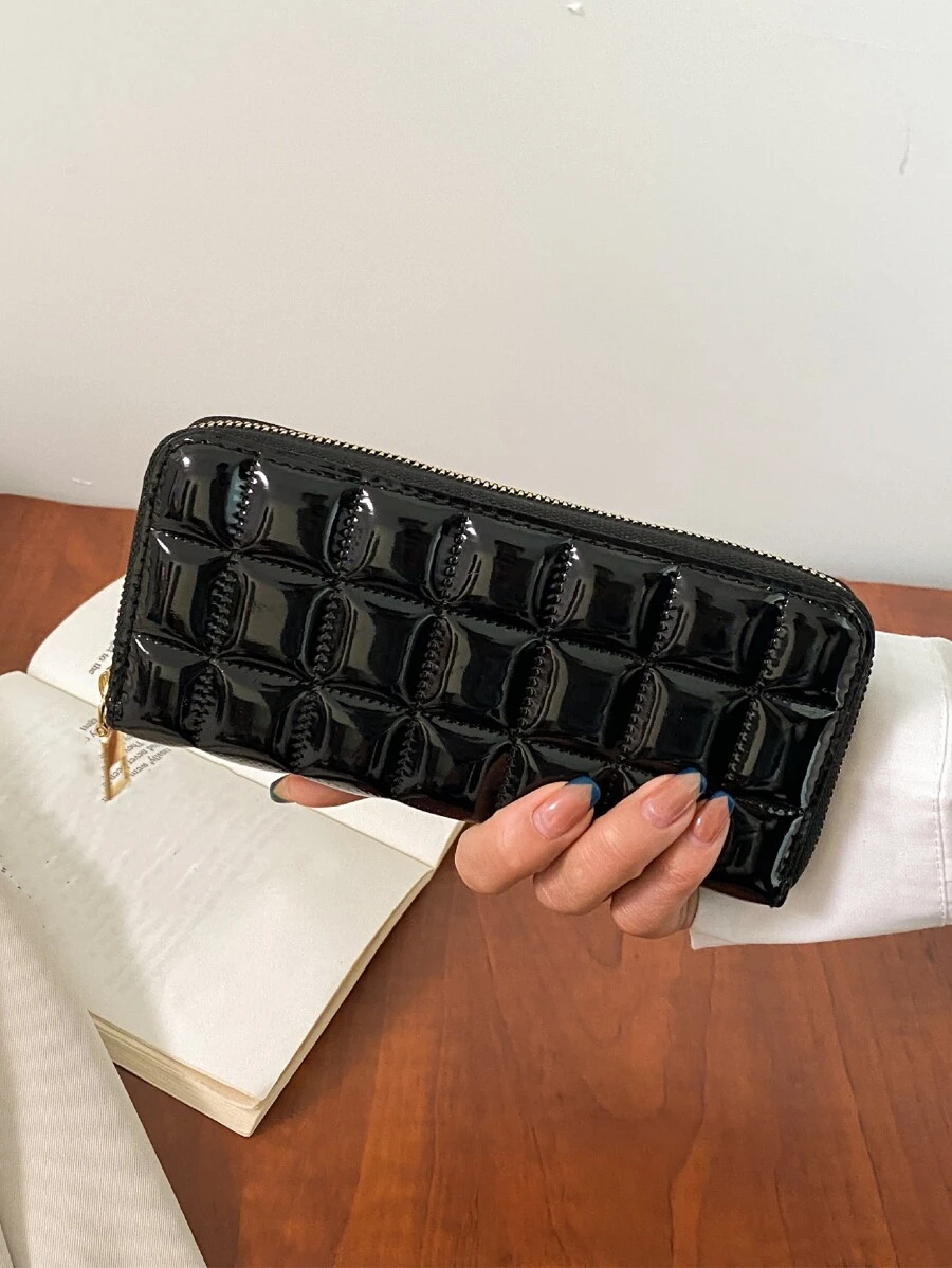 Quilted Pattern Long Wallet | SHEIN USA