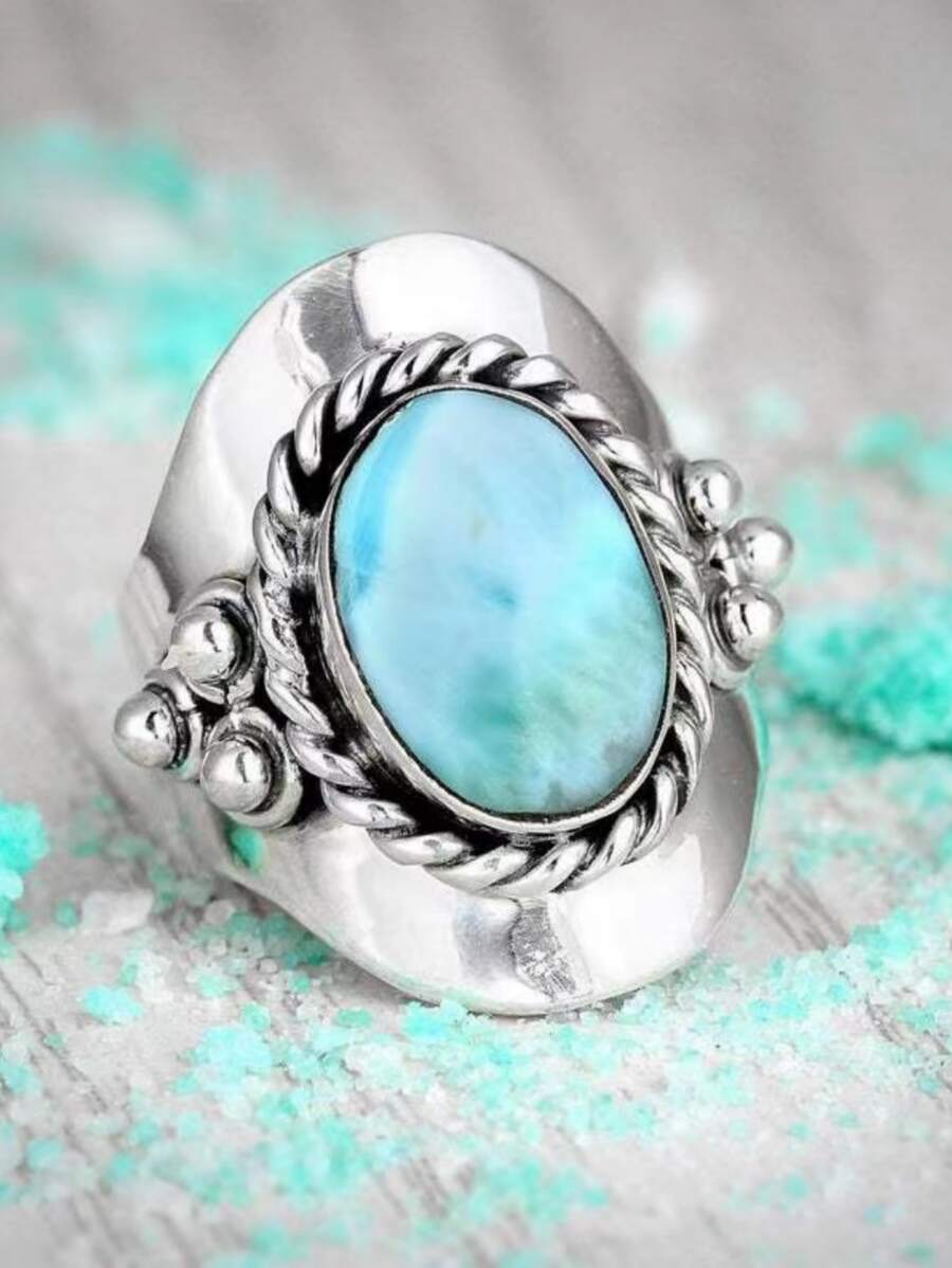 Men Oval Decor Ring | SHEIN USA