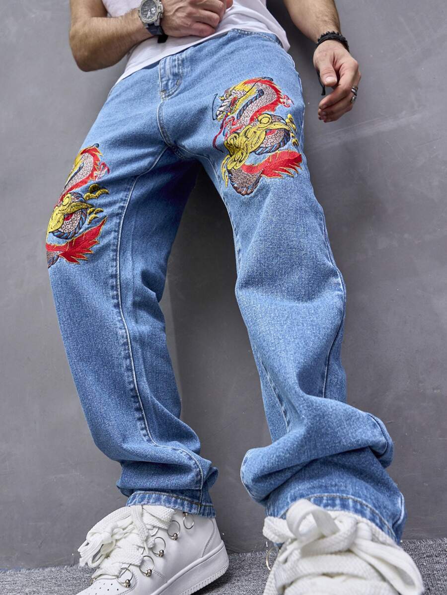 Manfinity Dieren Jeans man Zak | SHEIN Nederland