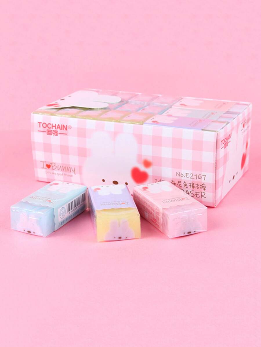 Cartoon Bunny Shaped Eraser For Children And Students | SHEIN USA