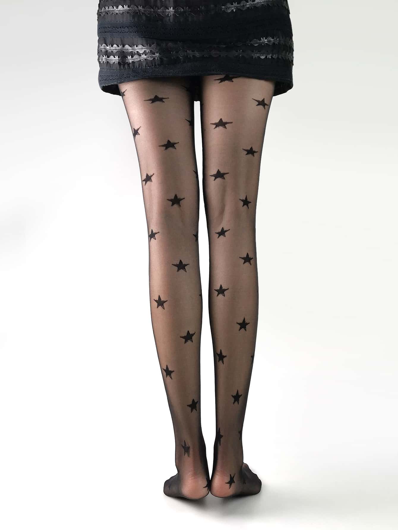 Star Pattern Tights | SHEIN USA