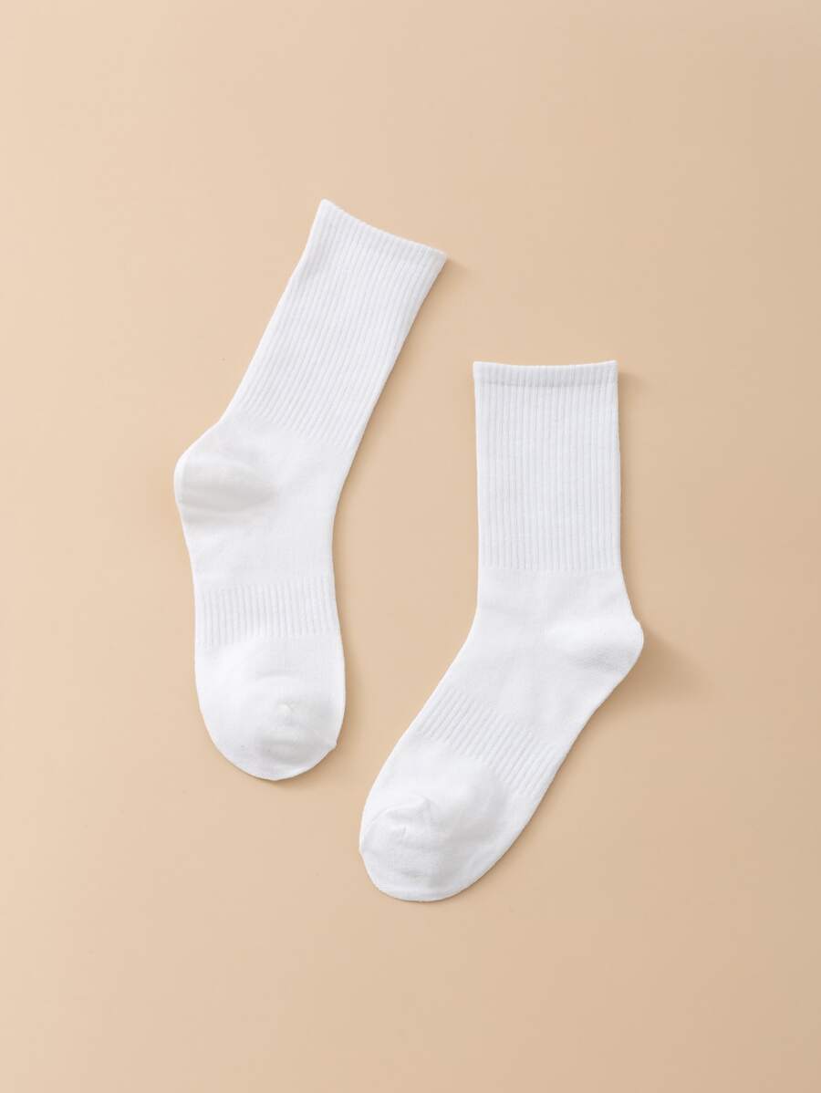 Men Solid Crew Socks | SHEIN UK
