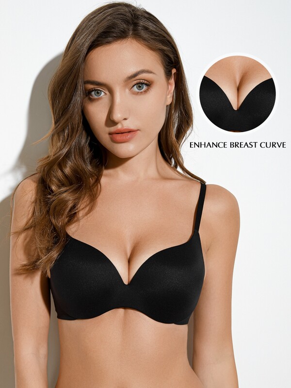 Wingslove Solid Underwire Push Up Bra | SHEIN USA
