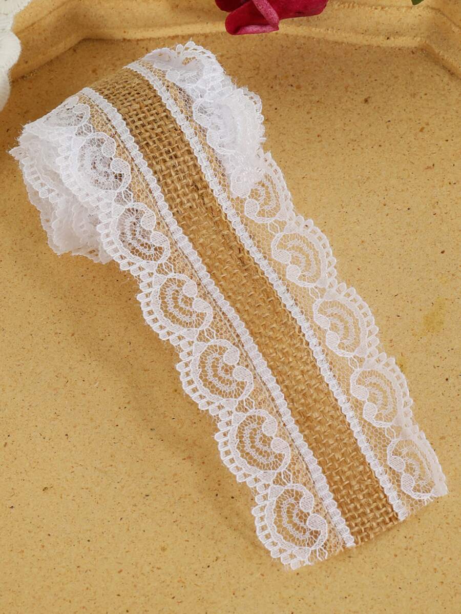 1roll 2M Polyester DIY Lace Webbing, Elegant Hollow Lace Trim For ...