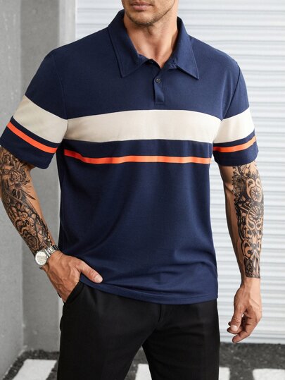 Men Plus Size Polo Shirts | Fashion Men Plus Size Polo Shirts | SHEIN USA