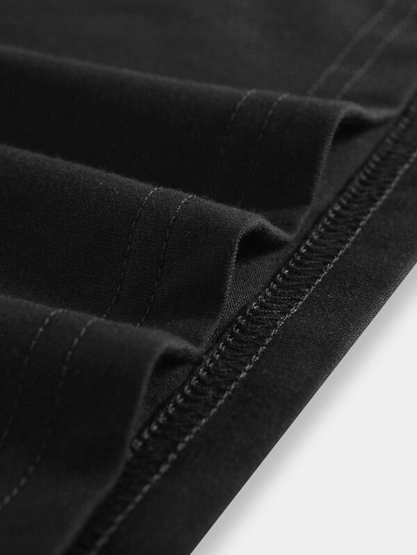 ROMWE Guys Cotton Angel Letter Graphic Tee | SHEIN USA