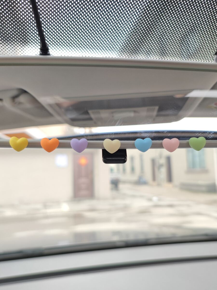 7pcs 3D Heart Design Car Sticker | SHEIN