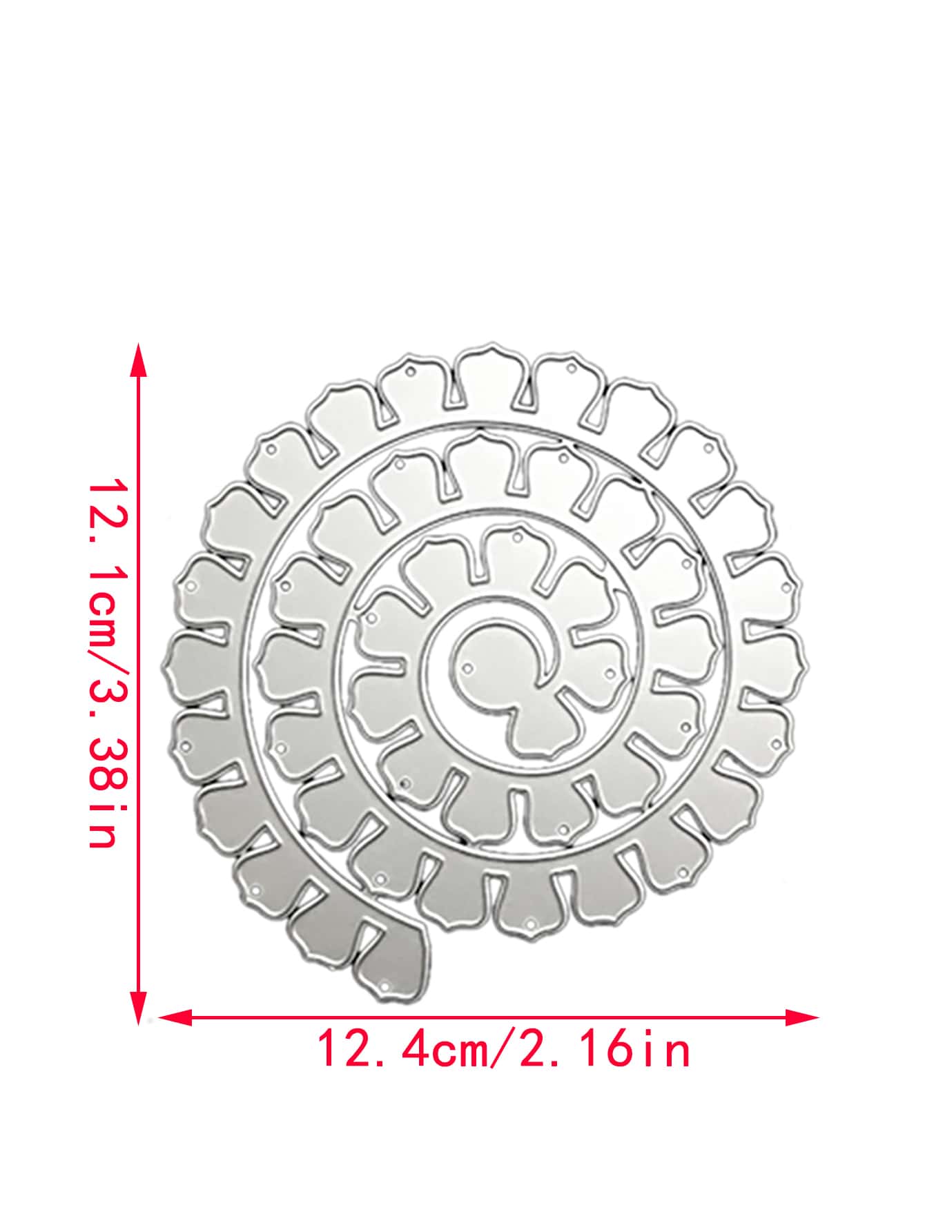 1pc Hadfield Steel Cutting Die, Flower Shaped Creative DIY Etched ...