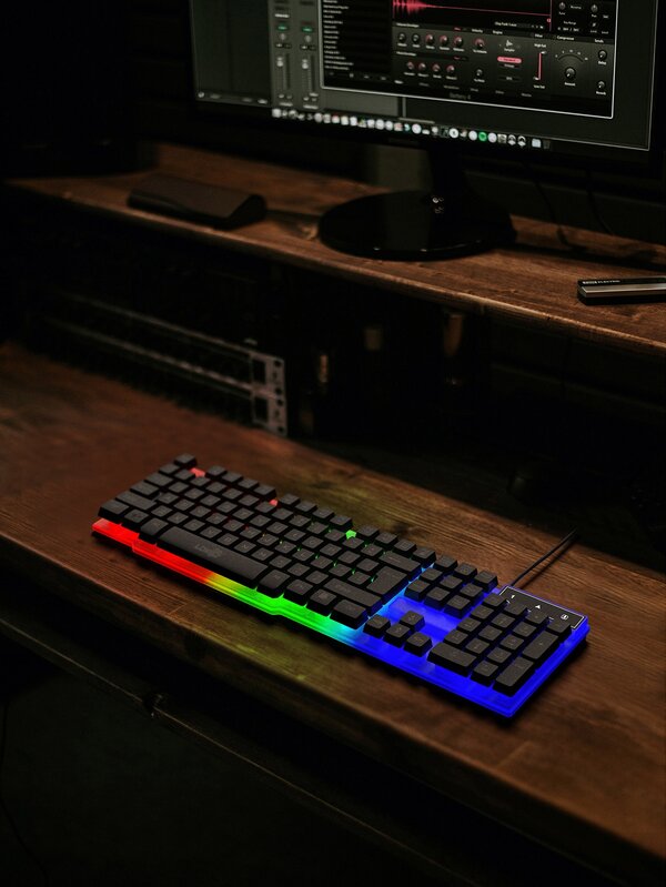 RGB Lighting Wired Mechanical Keyboard | SHEIN USA