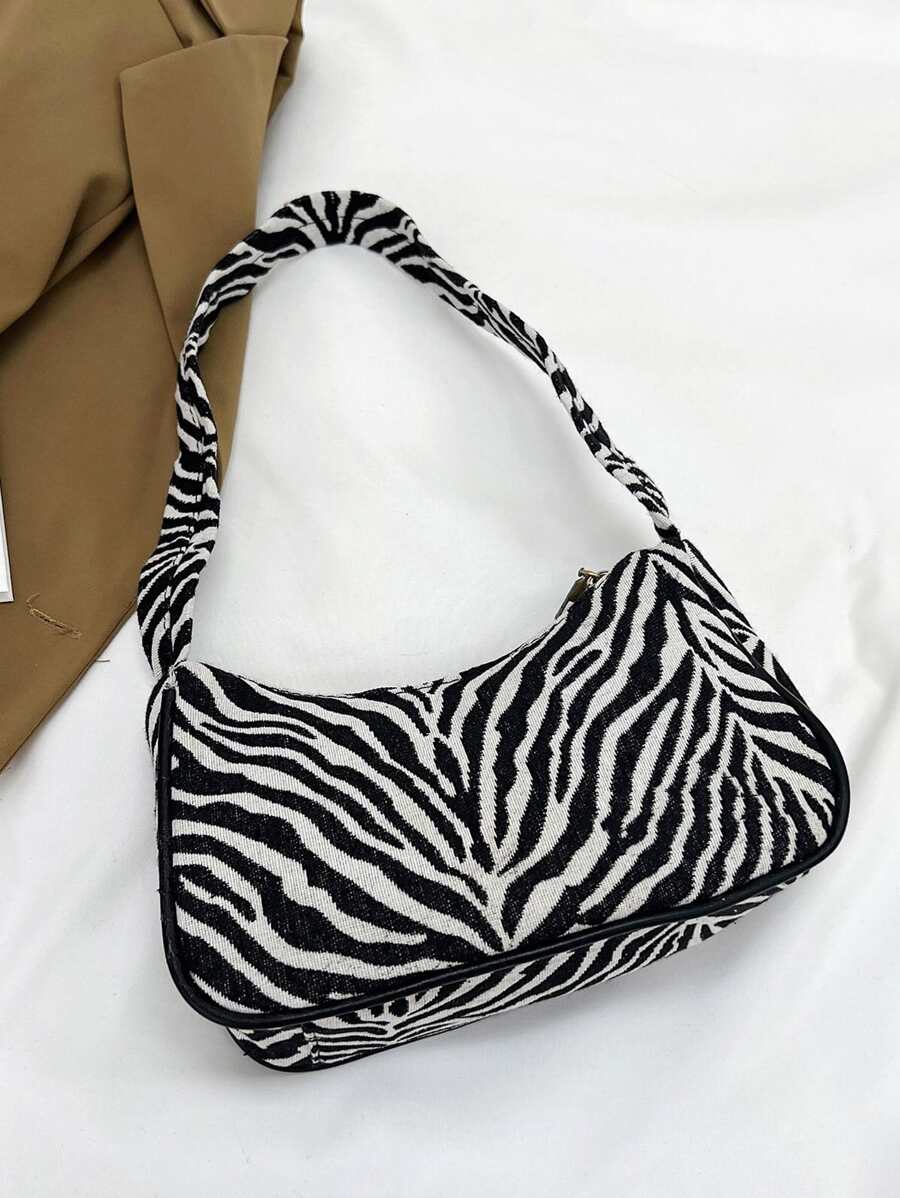 Zebra Striped Pattern Bag | SHEIN USA