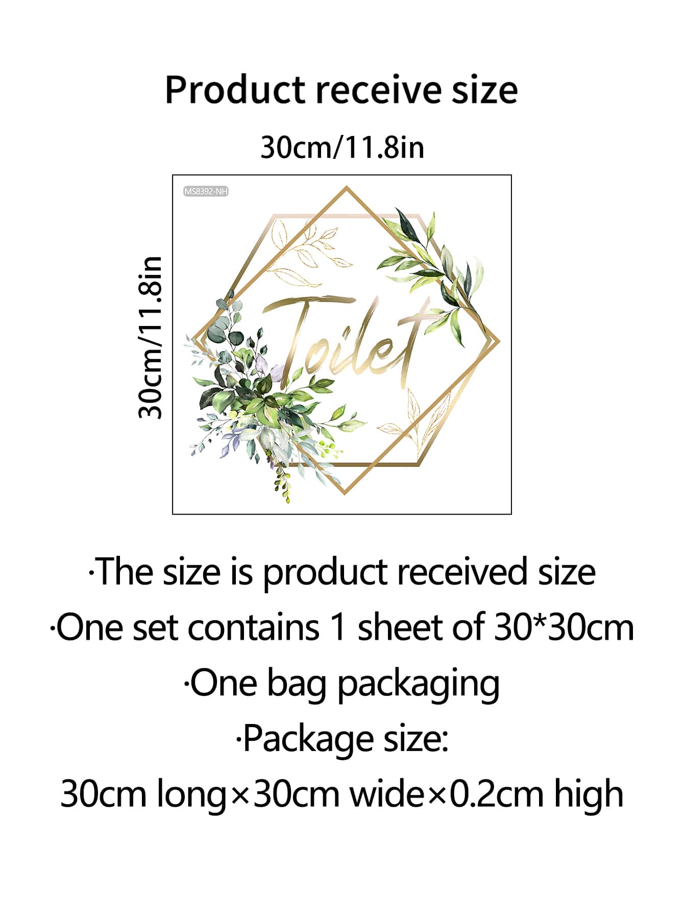 1pc PVC Door Sticker, Flower & Letter Graphic Door Decoration Self ...