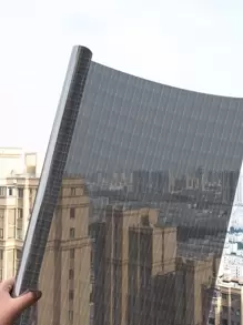 1pc PVC Window Privacy Film, Modern Plaid Pattern Non-Adhesive ...