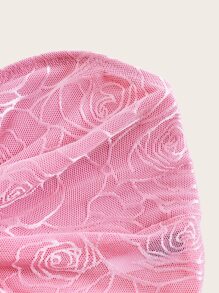 SHEIN ICON Spring Twist Front Split Hem Tube Pink Top | SHEIN USA