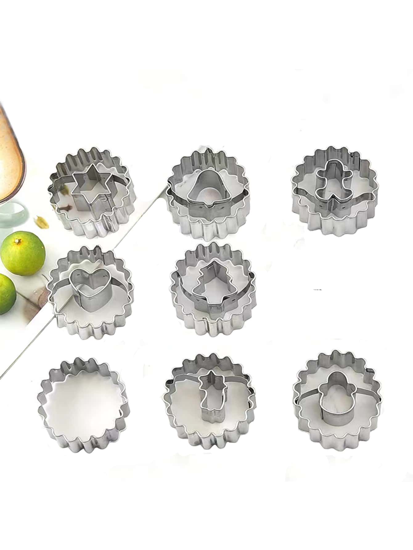 8pcs/set 3d Cookie & Biscuit Embossing Mold | SHEIN EUQS