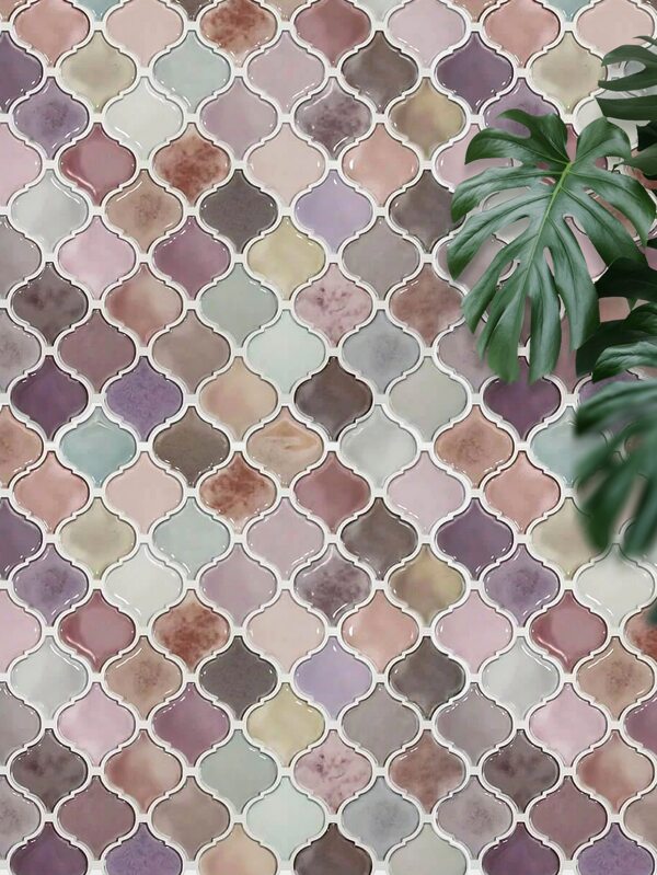 2-Sheet White Backsplash Tiles Peel and Stick Backsplash, Stick on ...