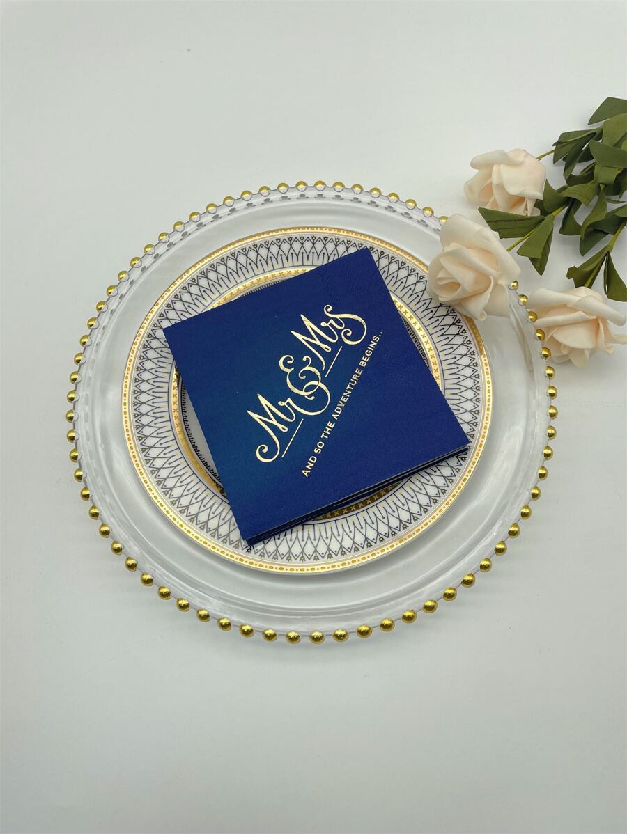 16pcs/set Paper Disposable Napkin, Slogan Graphic Paper Dinner Napkin ...