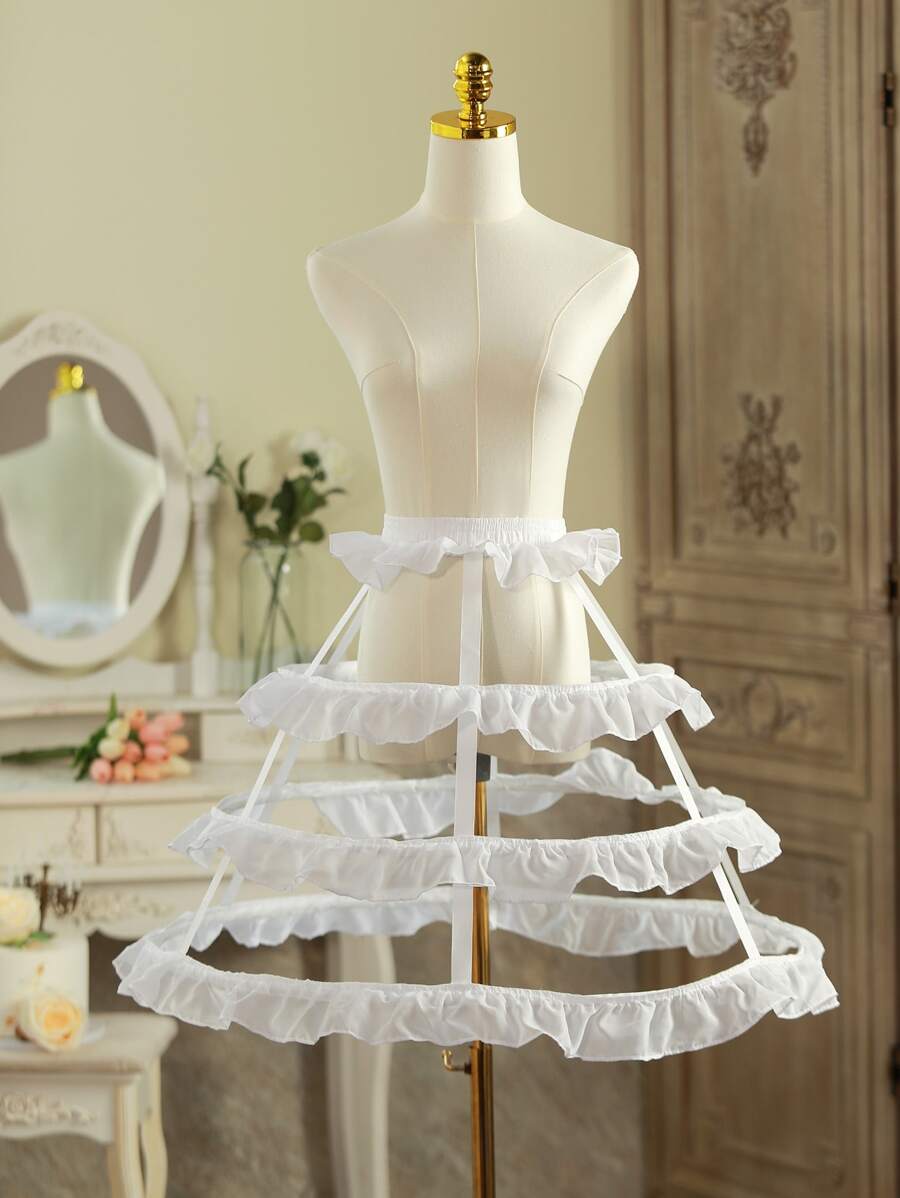 Ruffle Trim Layered Petticoat | SHEIN USA