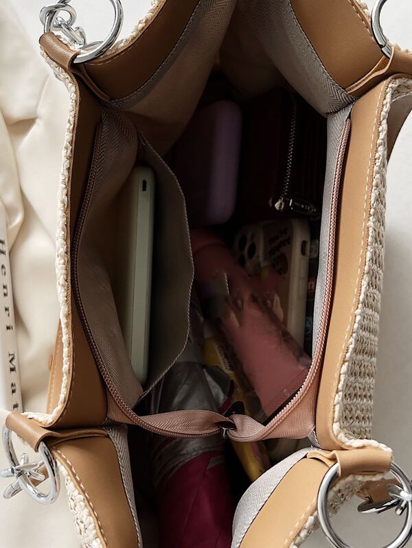 Minimalist Straw Bag,Perfect For Summer Beach Travel Vacation | SHEIN USA